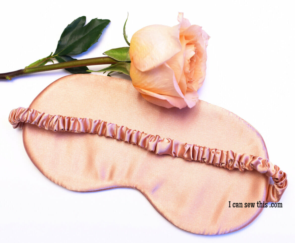 Sew a dreamy satin eye mask (free pattern) - I Can Sew This