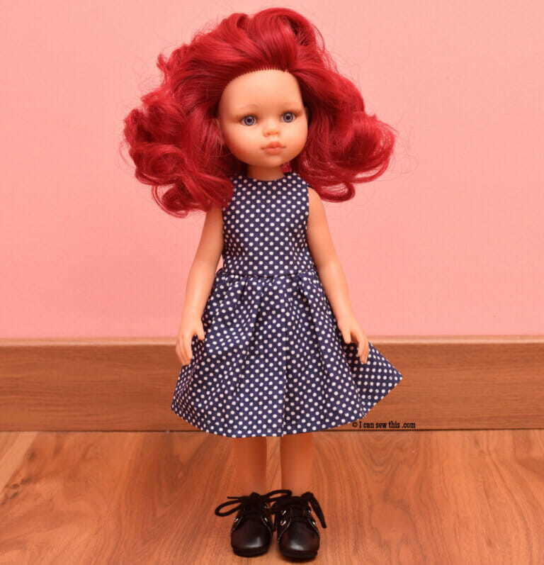 How to make an easy Paola Reina doll dress - free PDF pattern - I Can Sew This
