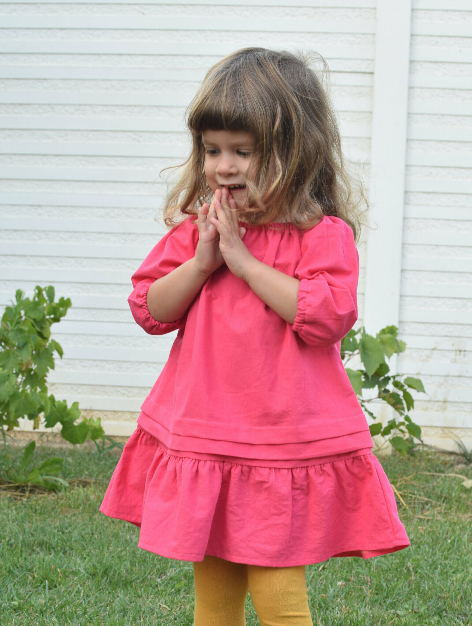 Sew a cute long sleeve peasant dress for toddlers (free pattern) - I ...