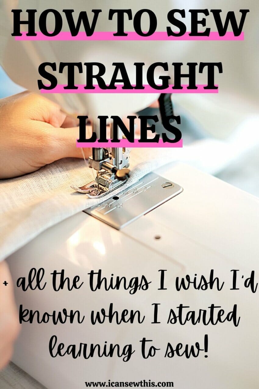 How to sew straight lines on your sewing machine - I Can Sew This