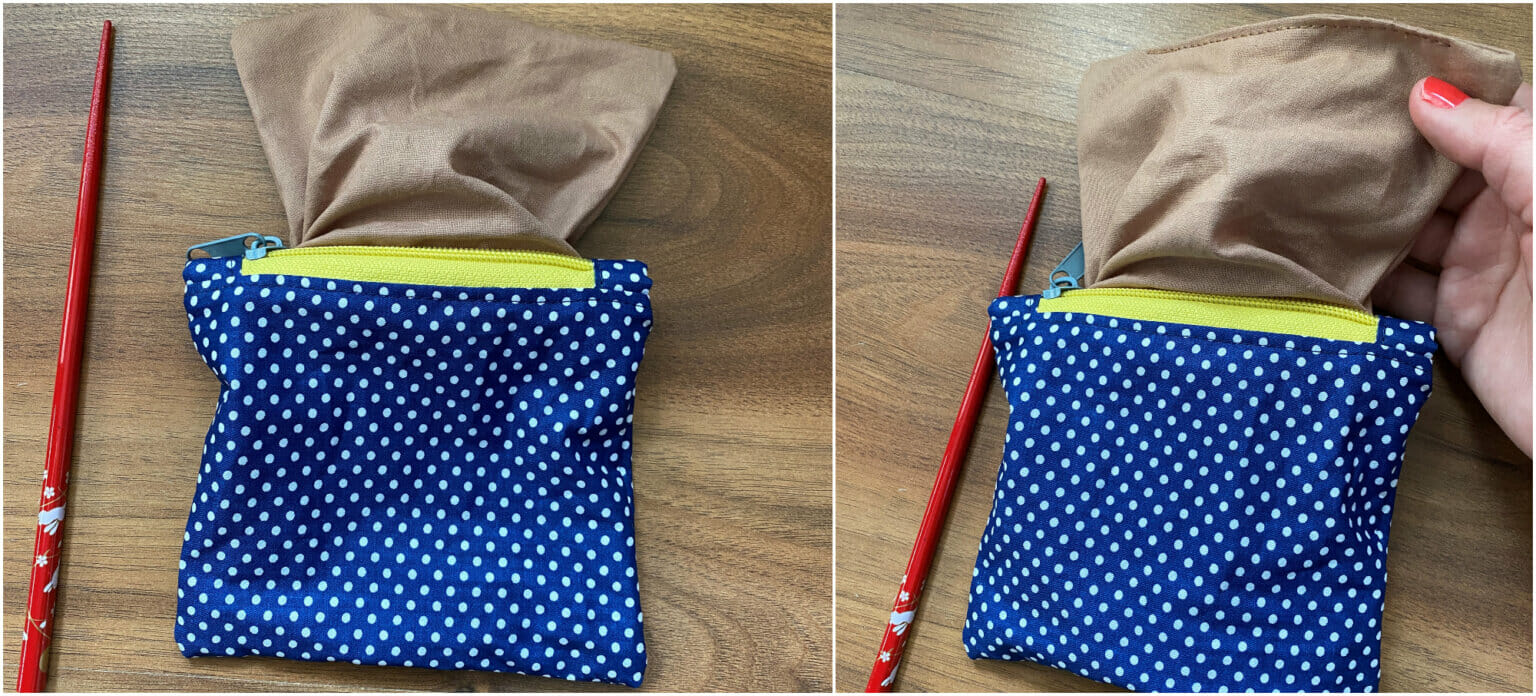 How to sew a lined zipper pouch with zipper tabs - 5 simple steps - I ...