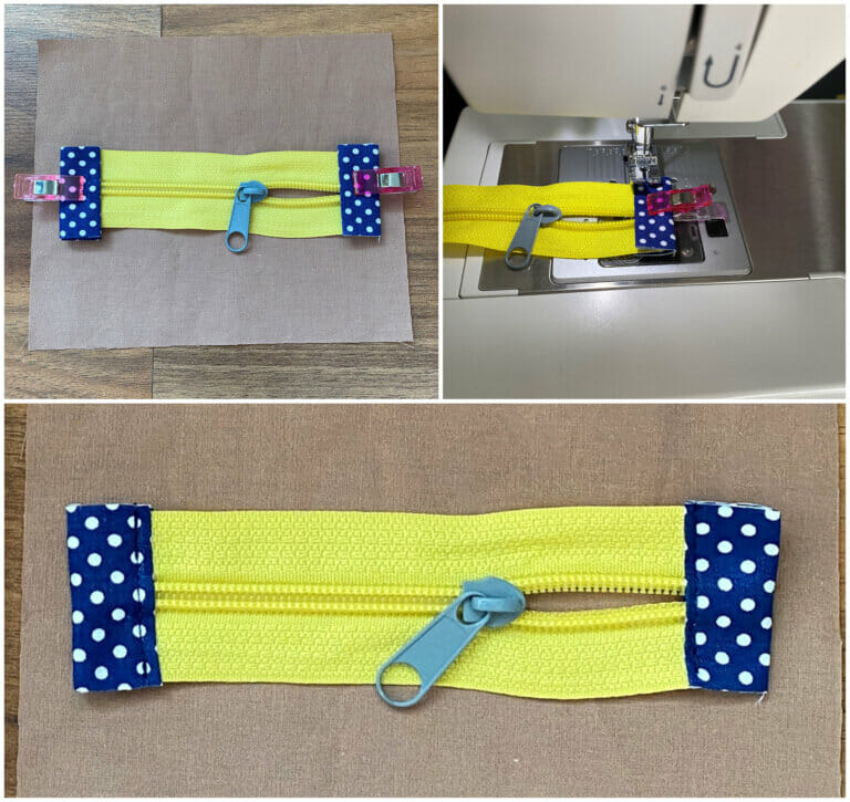 How to sew a lined zipper pouch with zipper tabs - 5 simple steps - I ...