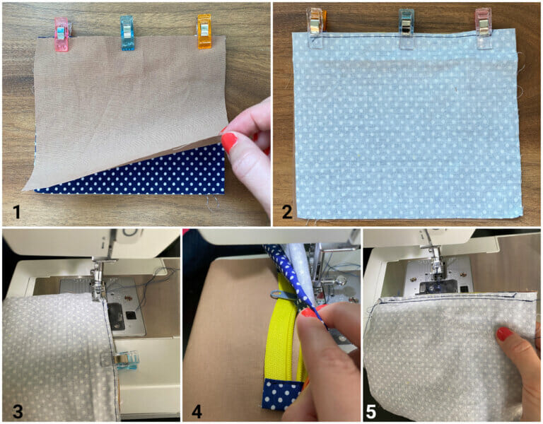 How to sew a lined zipper pouch with zipper tabs - 5 simple steps - I ...