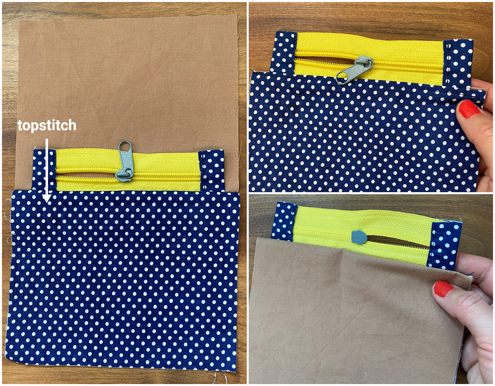 23 Sew Lined Zipper Pouch AbbigaelBain