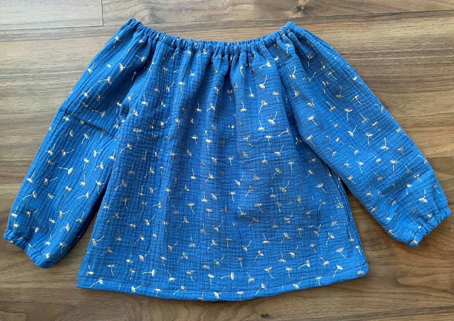 How to make a long sleeve peasant top for little girls - free pattern ...