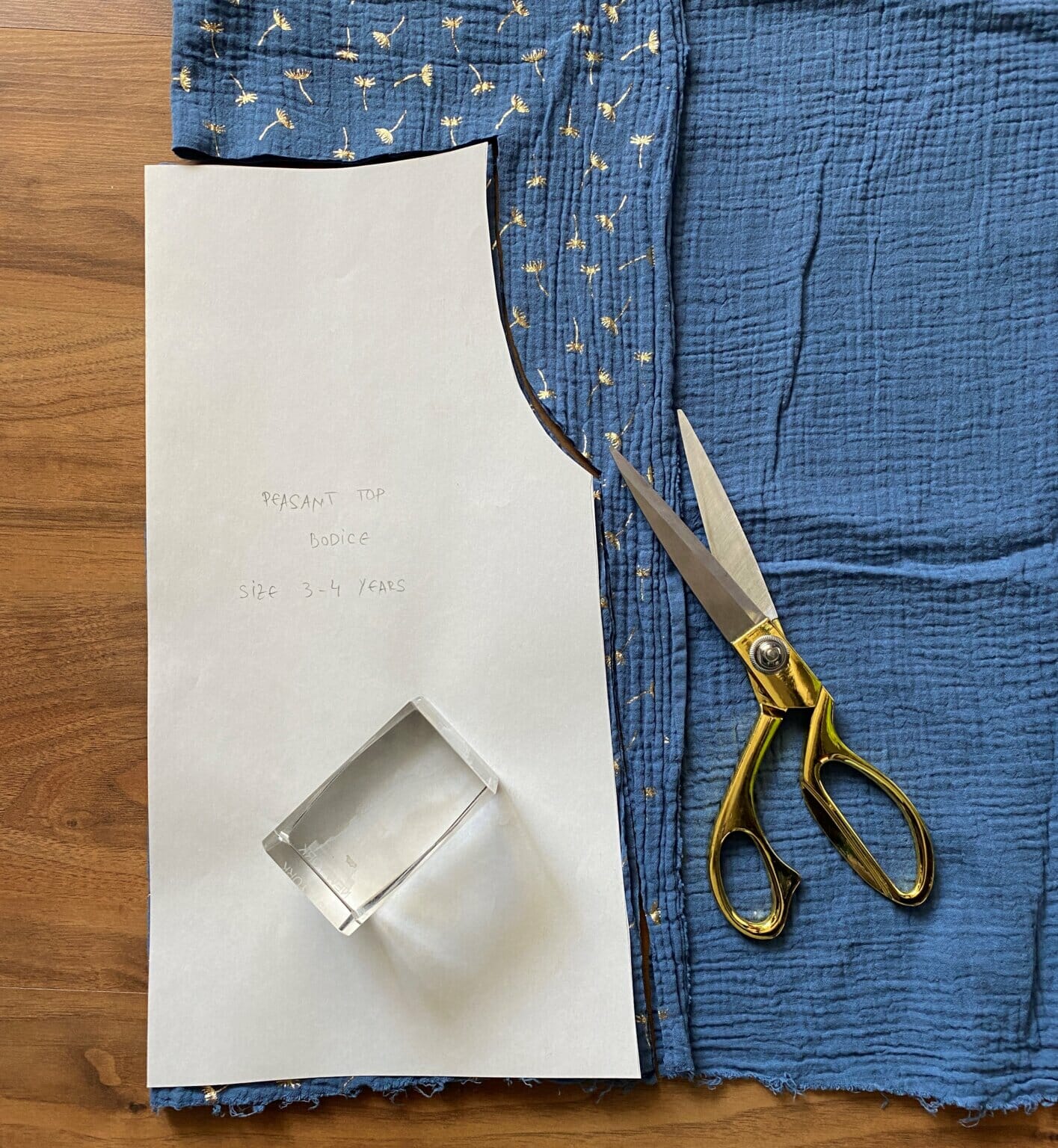 How to make a long sleeve peasant top for little girls - free pattern ...