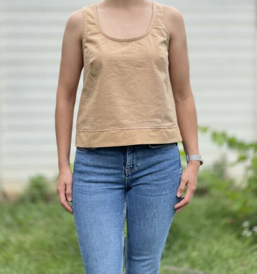 DIY simple woven top - easy pattern hack - I Can Sew This