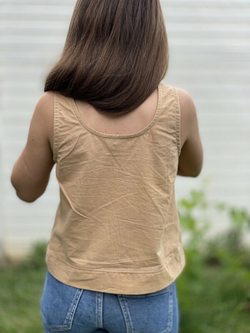 Free Peppermint pattern hack: DIY woven tank top tutorial - I Can Sew This