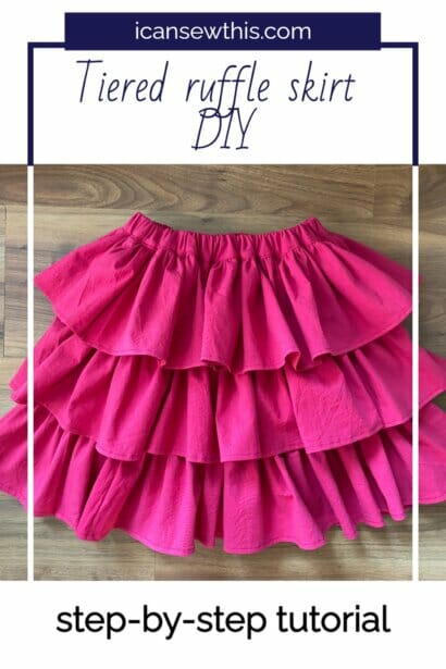 Learn to sew a beautiful tiered ruffle skirt - perfect for any size ...