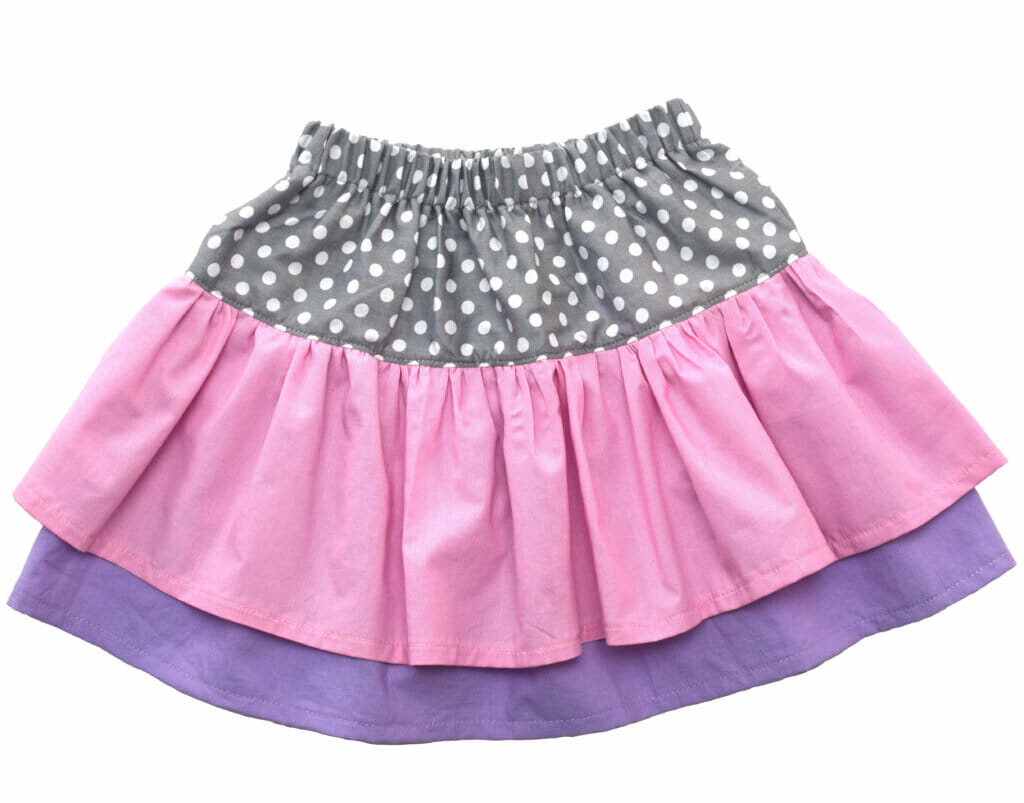 Create a perfect summer ruffle skirt for girls with this easy pattern ...