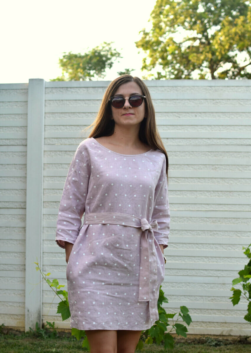 Create a chic tunic linen dress with this quick sewing tutorial - I Can ...