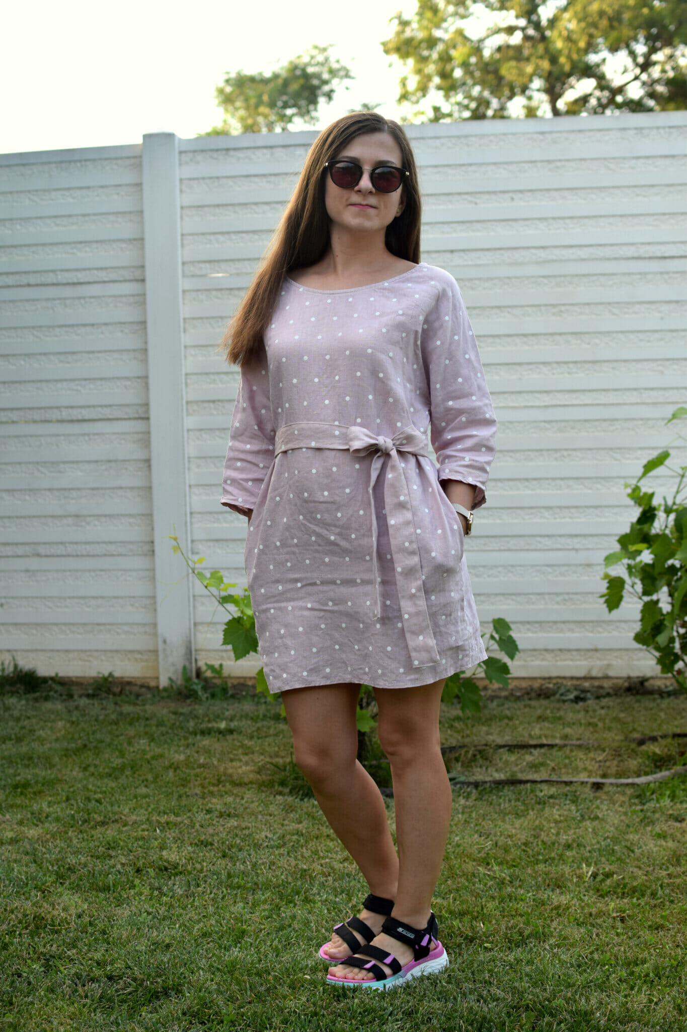 Create a chic tunic linen dress with this quick sewing tutorial - I Can ...