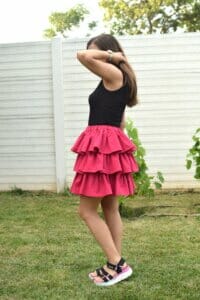 DIY tutorial: Tiered ruffle skirt with elastic waistband - I Can Sew This