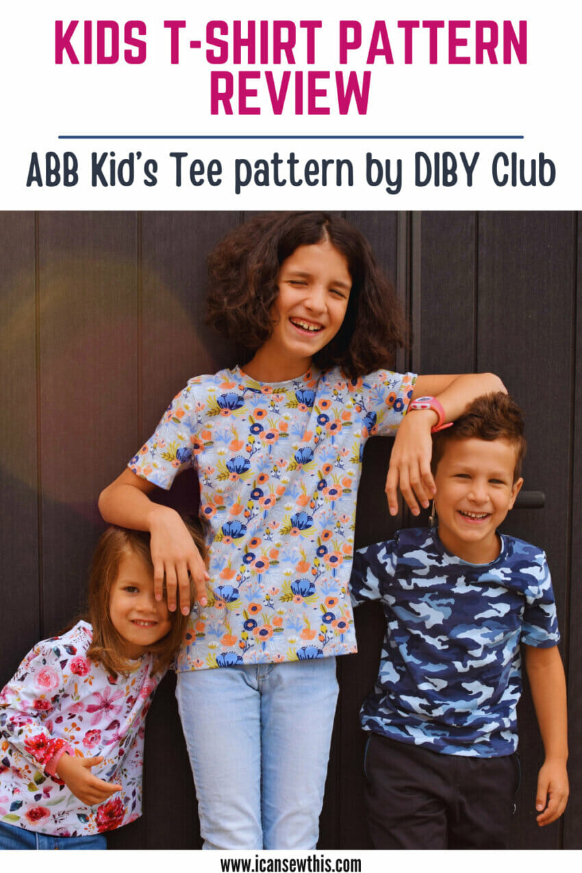 Sewing T-shirts: ABB Kid’s Tee Pattern by DIBY Club Review - I Can Sew This