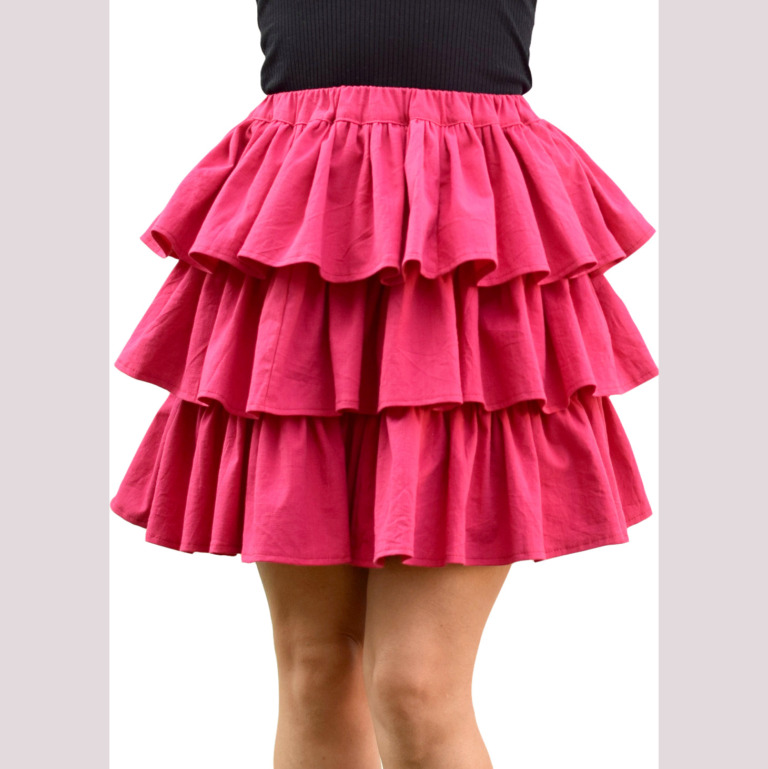 Learn to sew a beautiful tiered ruffle skirt - perfect for any size ...