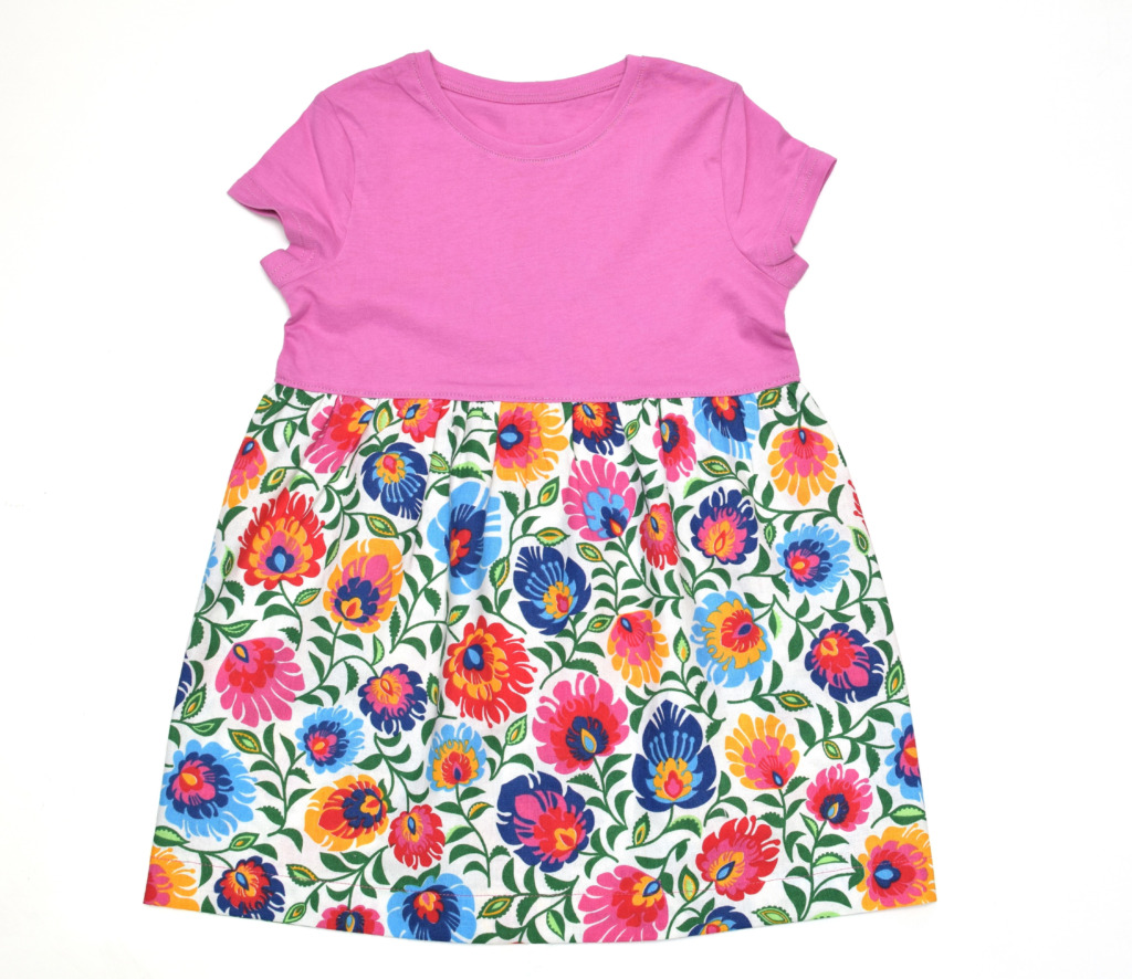 How to turn a T-shirt into a cute girls’ dress - easy tutorial - I Can ...