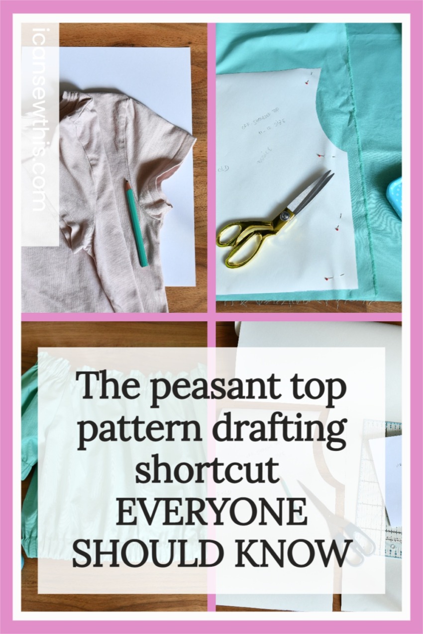 The peasant top pattern drafting shortcut everyone should know - I Can ...