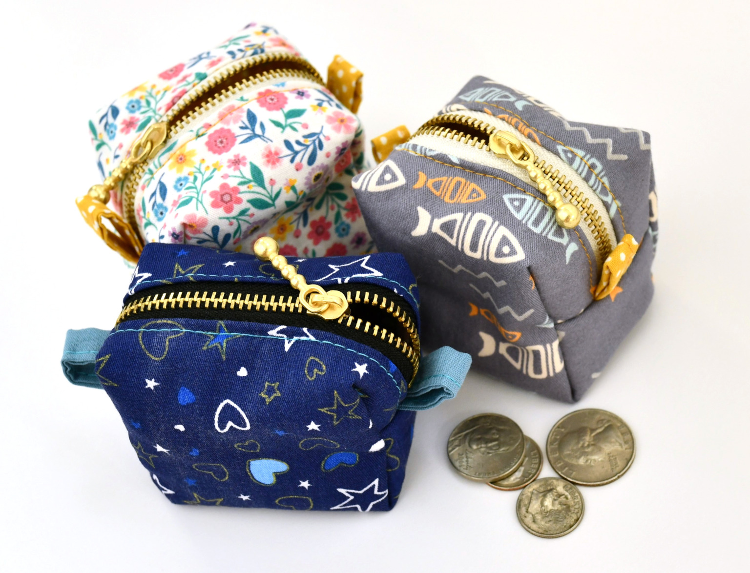 How to sew a mini zipper pouch in under 30 minutes: free pattern - I ...