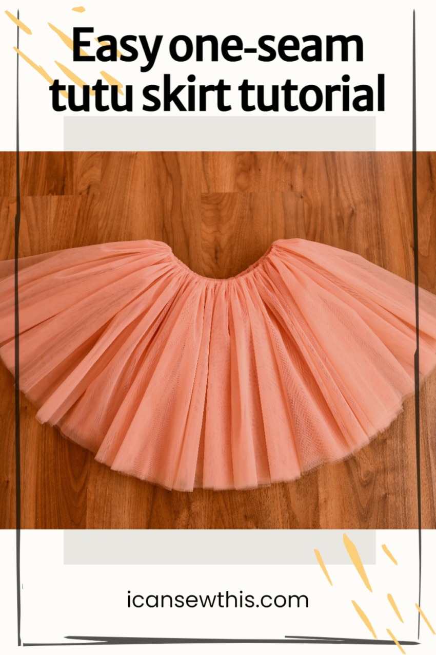 How to make a fun, fluffy tutu skirt - one-seam tulle tutorial - I Can ...