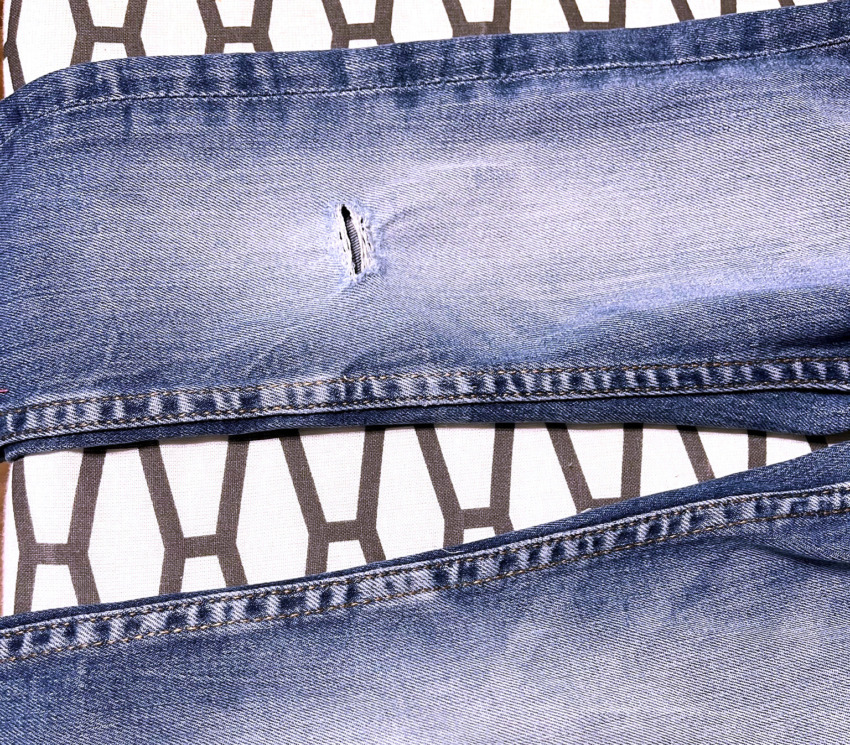The quickest way to add knee patches to jeans - I Can Sew This