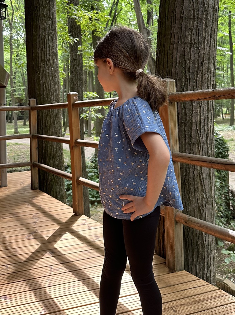 Easy DIY double gauze peasant top tutorial - I Can Sew This