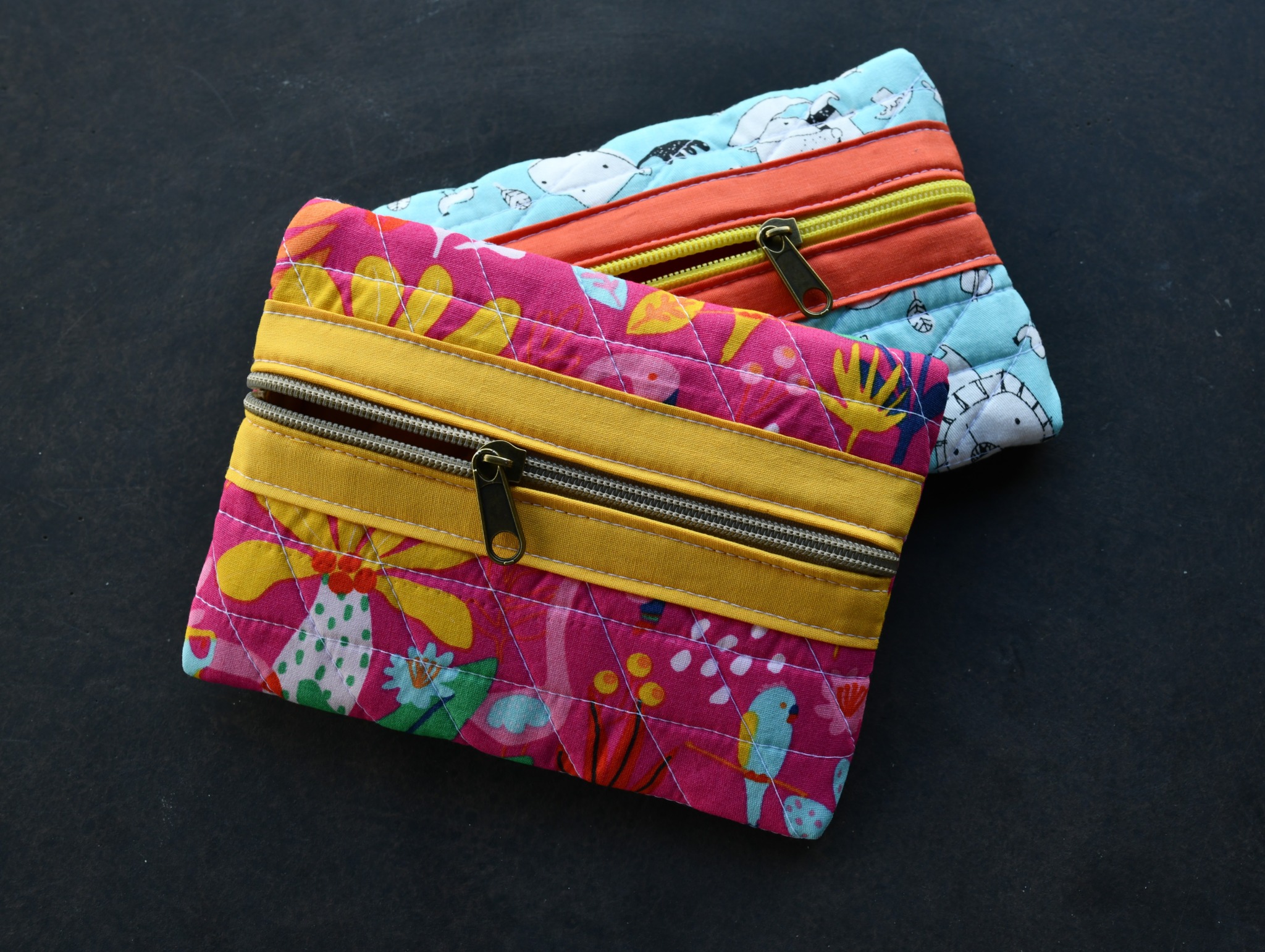 Create a cute and sturdy quilted zipper pouch (free pattern) - I Can ...