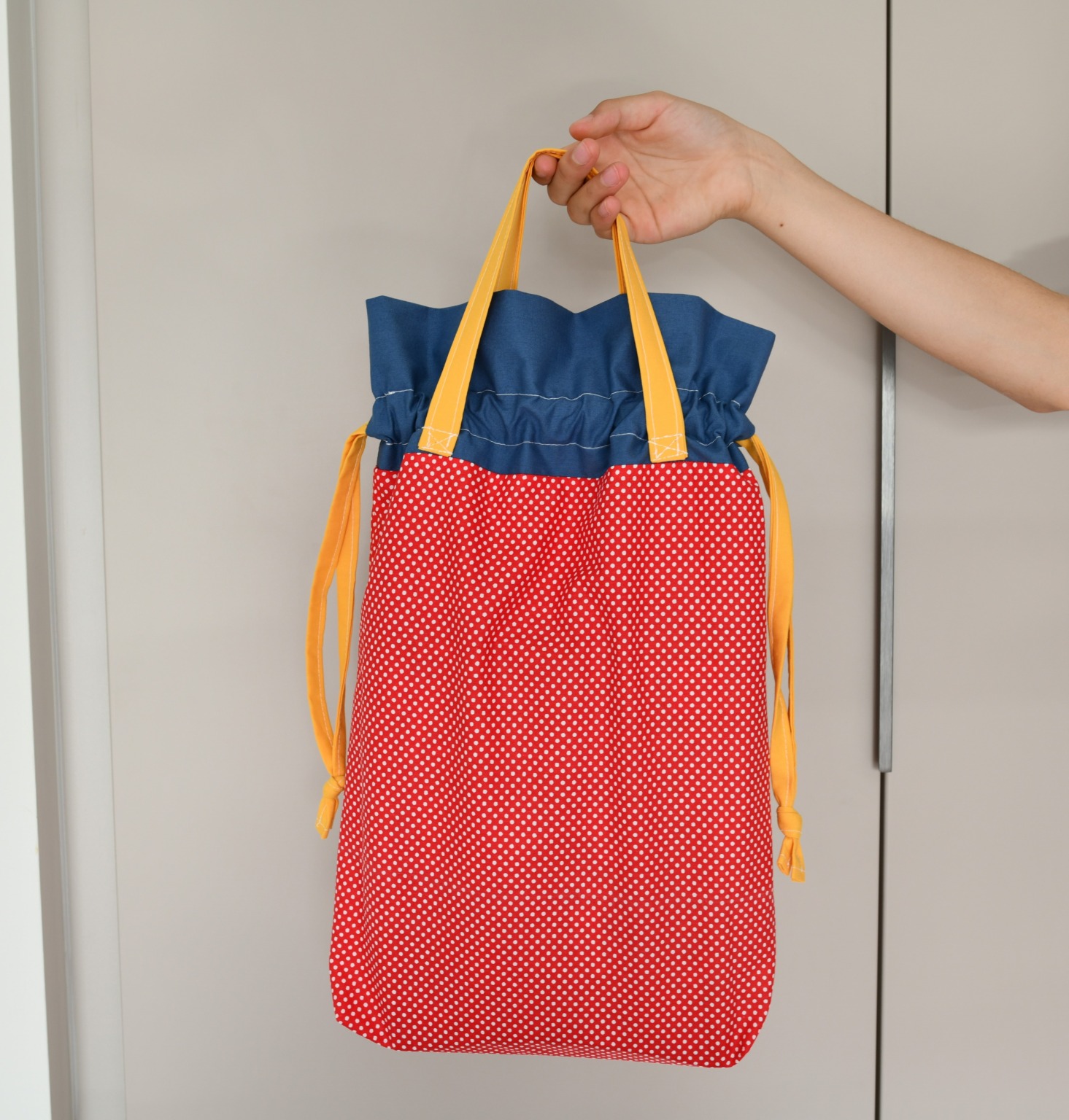 Create a reusable drawstring gift bag in under 1 hour (free pattern ...