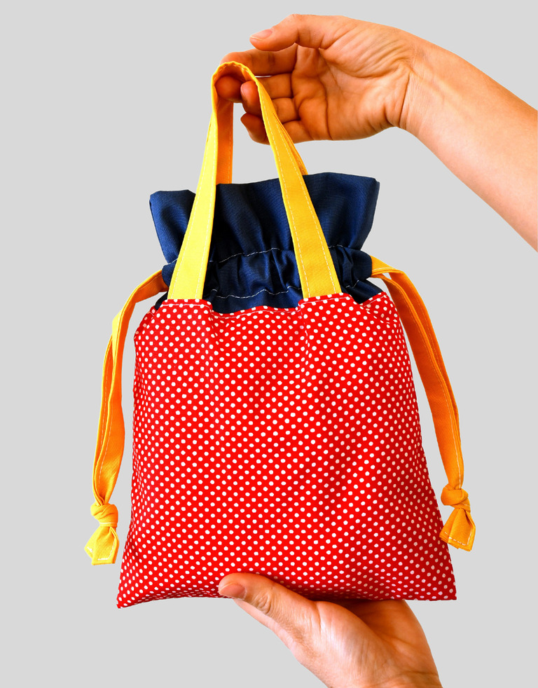 Create a reusable drawstring gift bag in under 1 hour (free pattern ...
