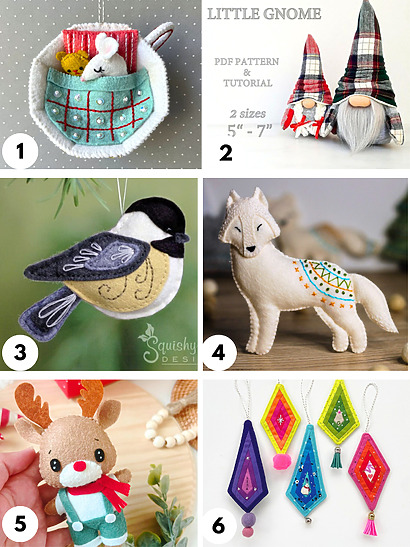 The best Christmas ornament sewing patterns to try this year - I Can ...