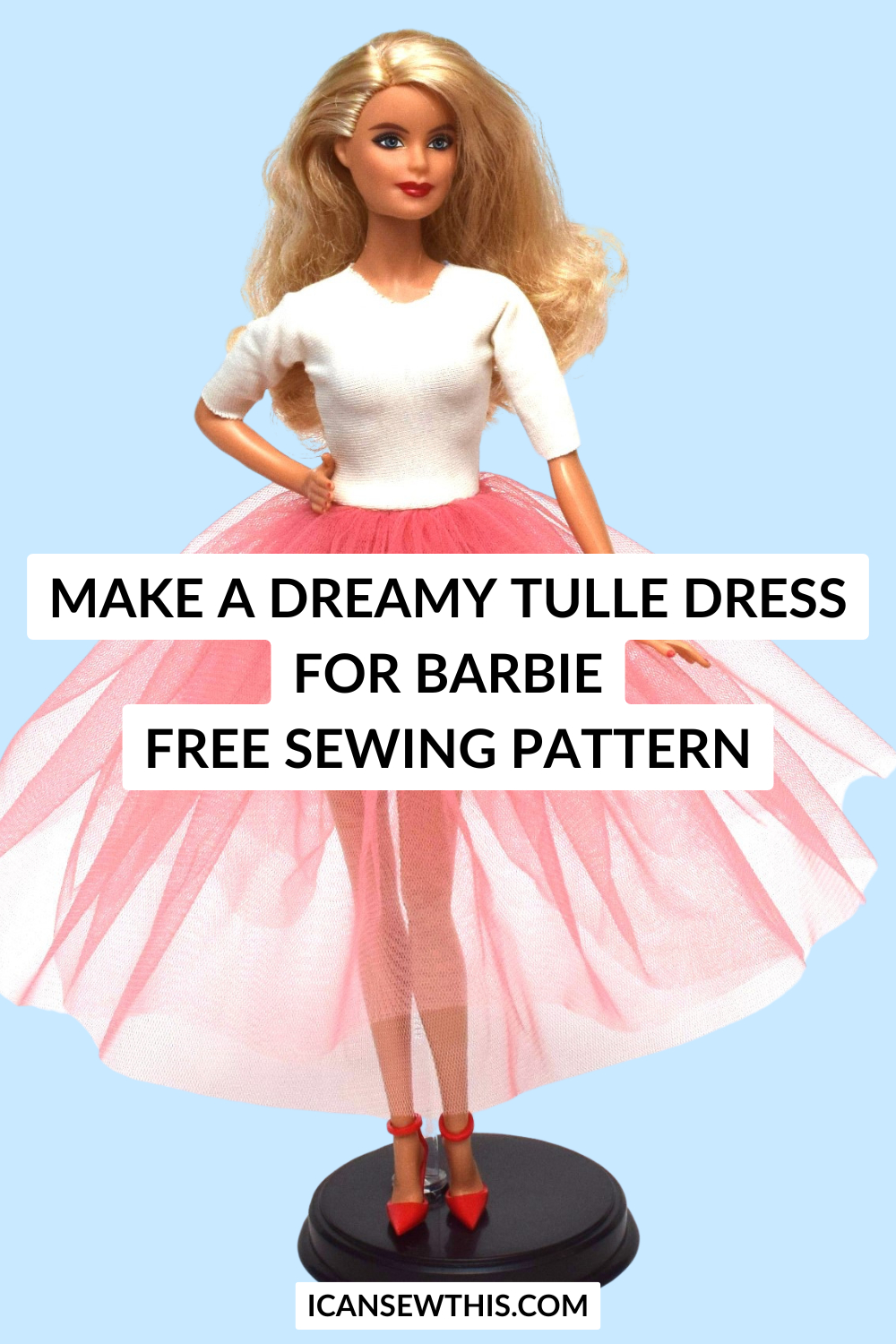 Sew a princess tulle dress for Barbie - easy 10-minute project - I Can ...