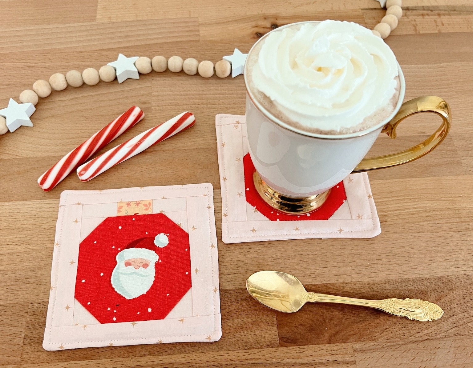 Sew the cutest Christmas coasters! 20+ free & paid patterns - I Can Sew ...