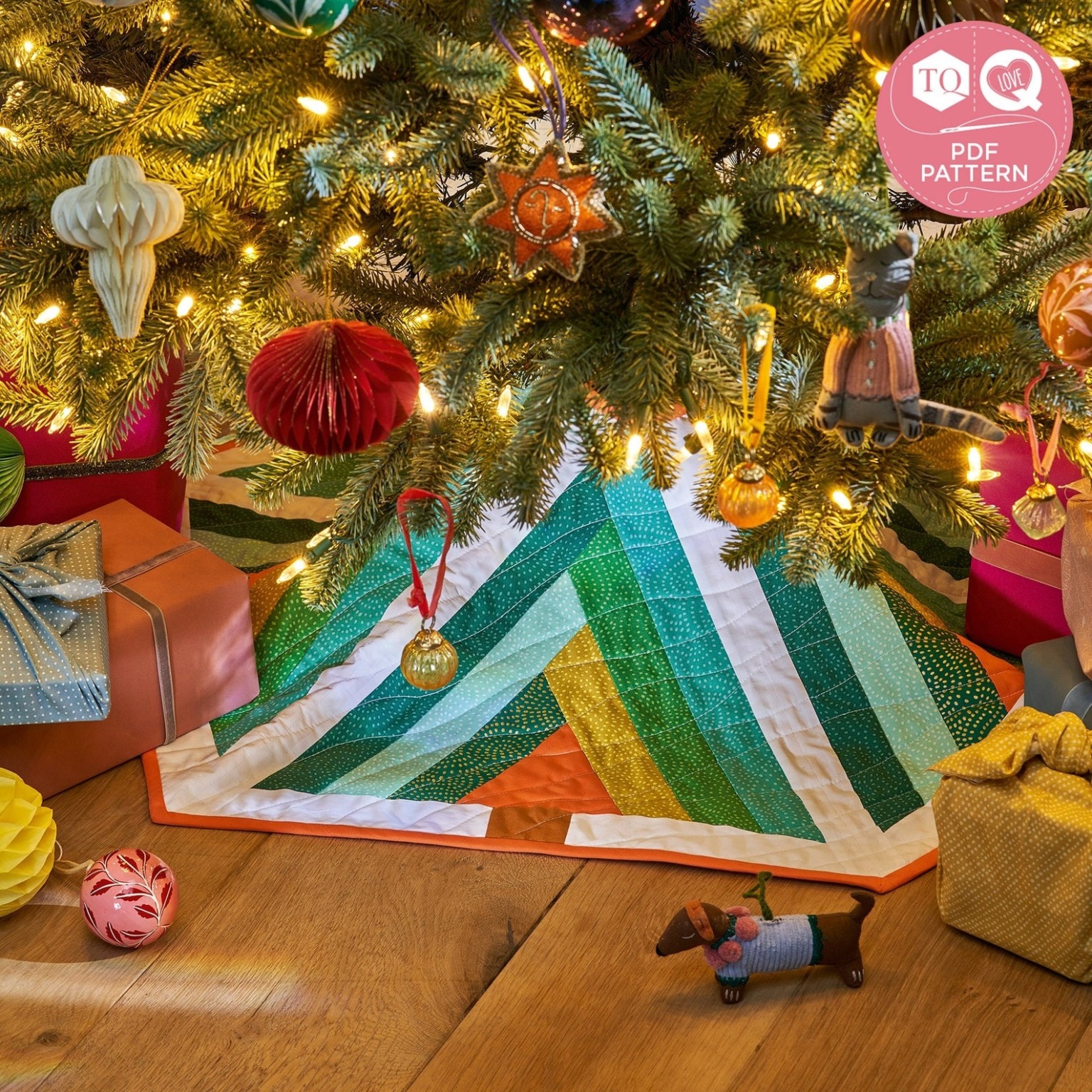 25+ best Christmas tree skirt sewing patterns - I Can Sew This