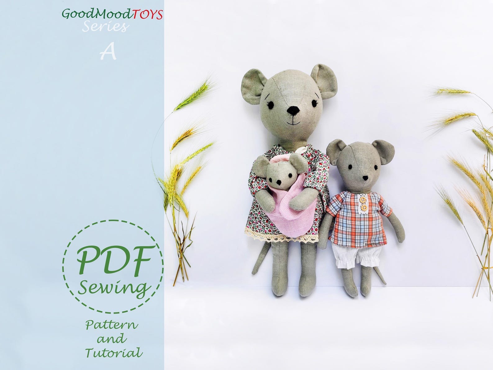 18 adorable Christmas mouse sewing patterns - I Can Sew This