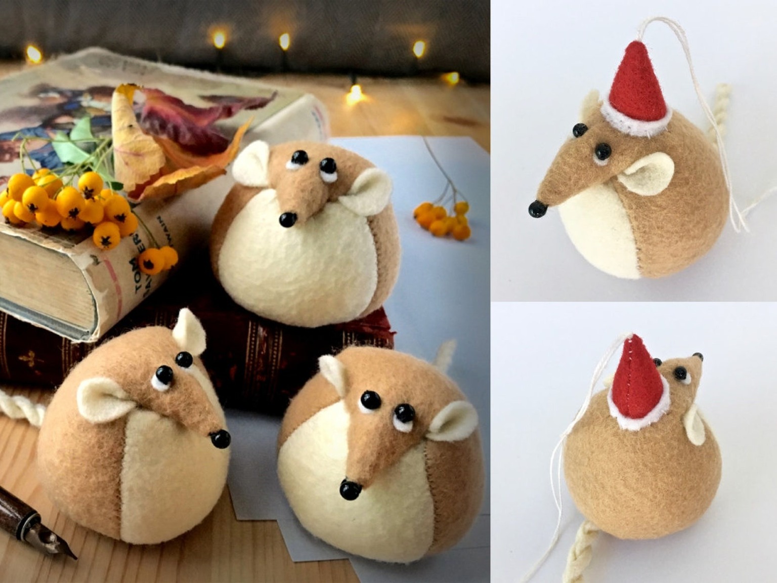 18 adorable Christmas mouse sewing patterns - I Can Sew This