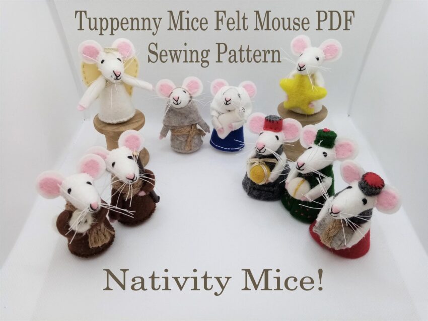 18 adorable Christmas mouse sewing patterns - I Can Sew This