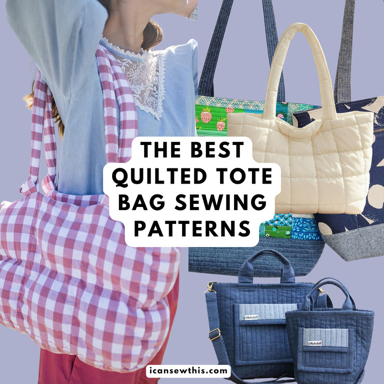 10 best quilted tote bag sewing patterns for every skill level - I Can ...